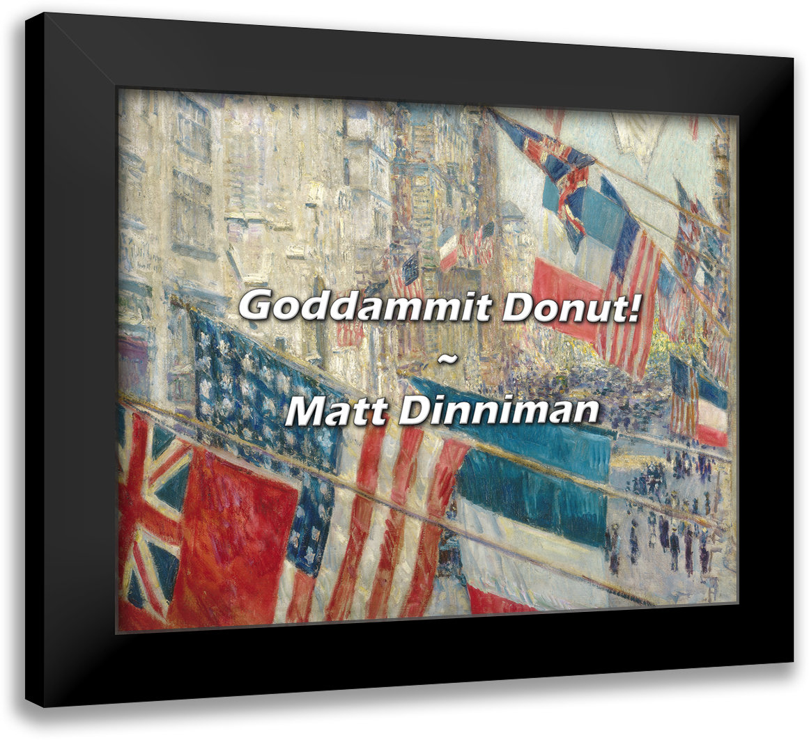 Latitude Run® Matt Dinniman Quote: Goddammit Donut! | Wayfair