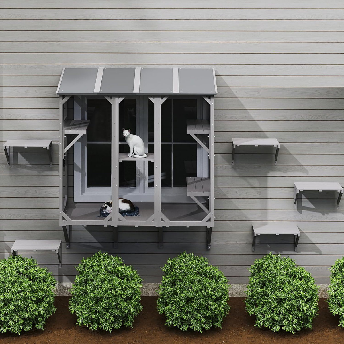 Tucker Murphy Pet™ Cat Catio, Expandable Window Box Enclosure for ...