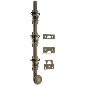 idh by St. Simons Solid Brass 12" Ornamental Bolt | Wayfair