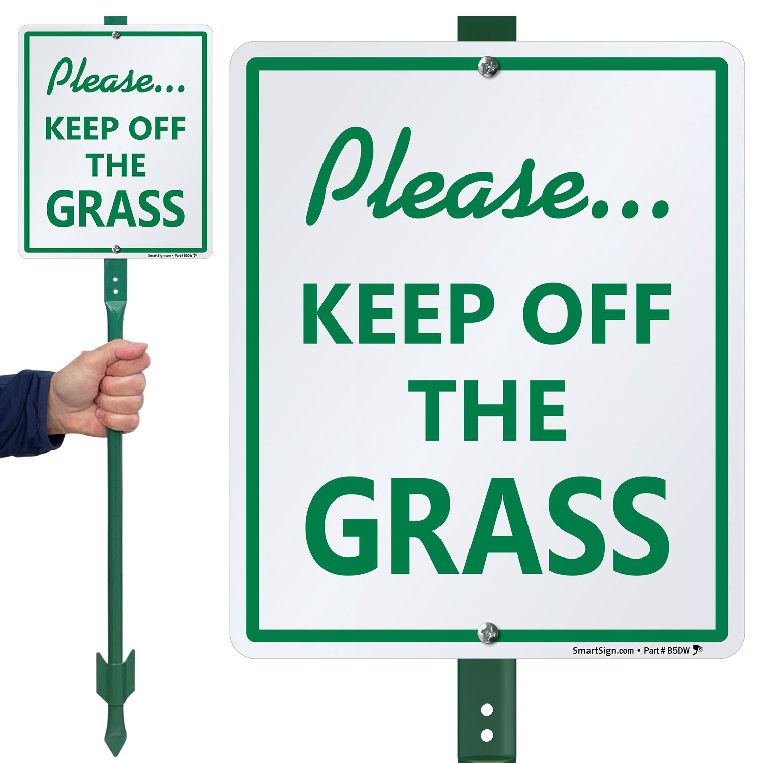 SmartSign Please Keep Off Grass Sign And Stake Kit - Wayfair Canada