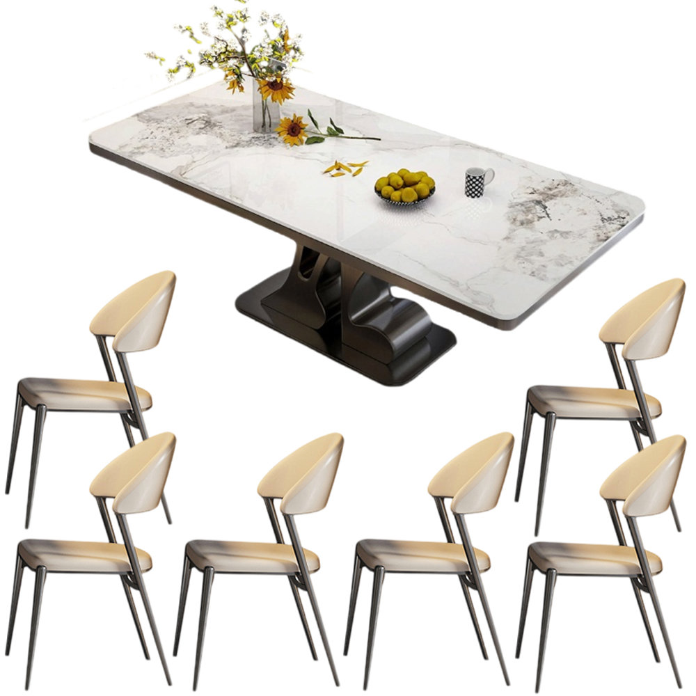 Elamer Light luxury high-end dining table sets | Wayfair