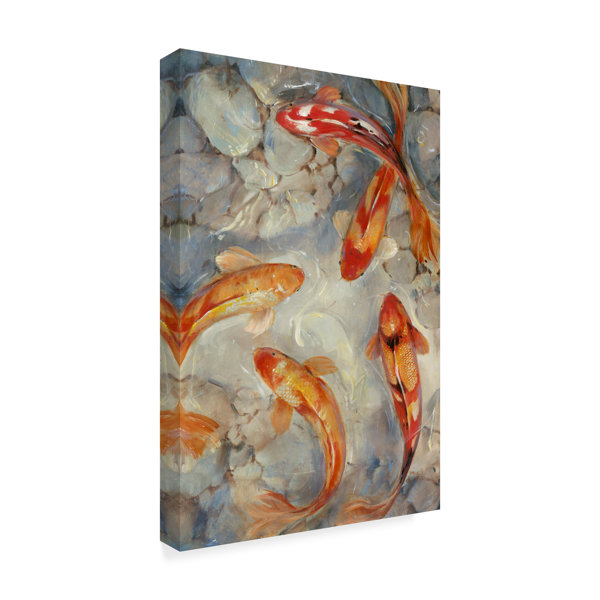 Highland Dunes " Vibrant Koi II " by Timothy O' Toole Print on Canvas ...