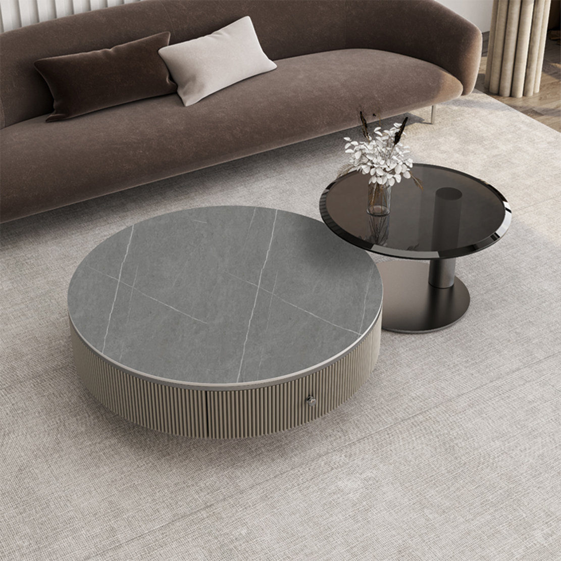 Trentastic Trails Italian round rock table combination | Wayfair