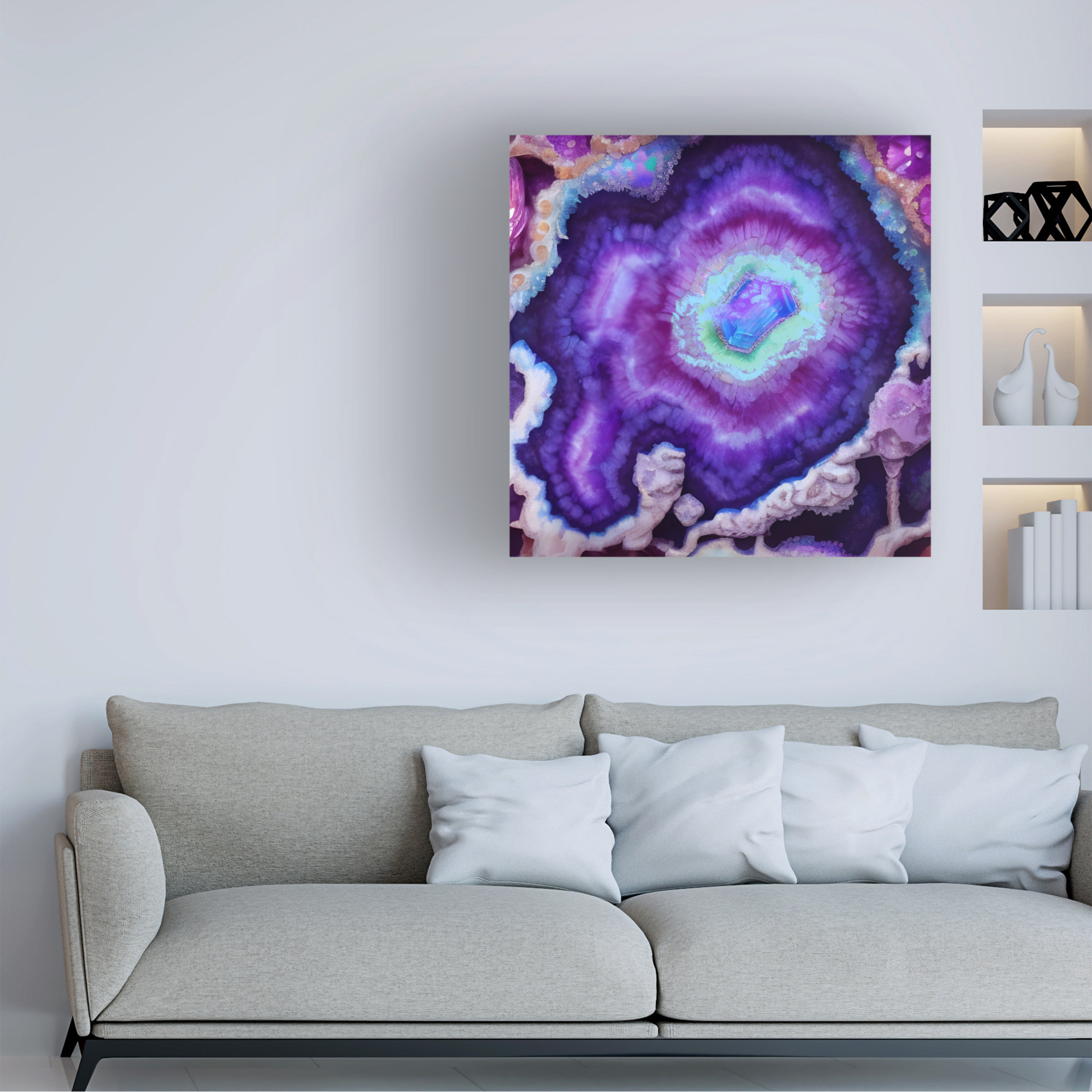 Trademark Fine Art Tina Lavoie Fantasy Geode V Canvas Art | Wayfair