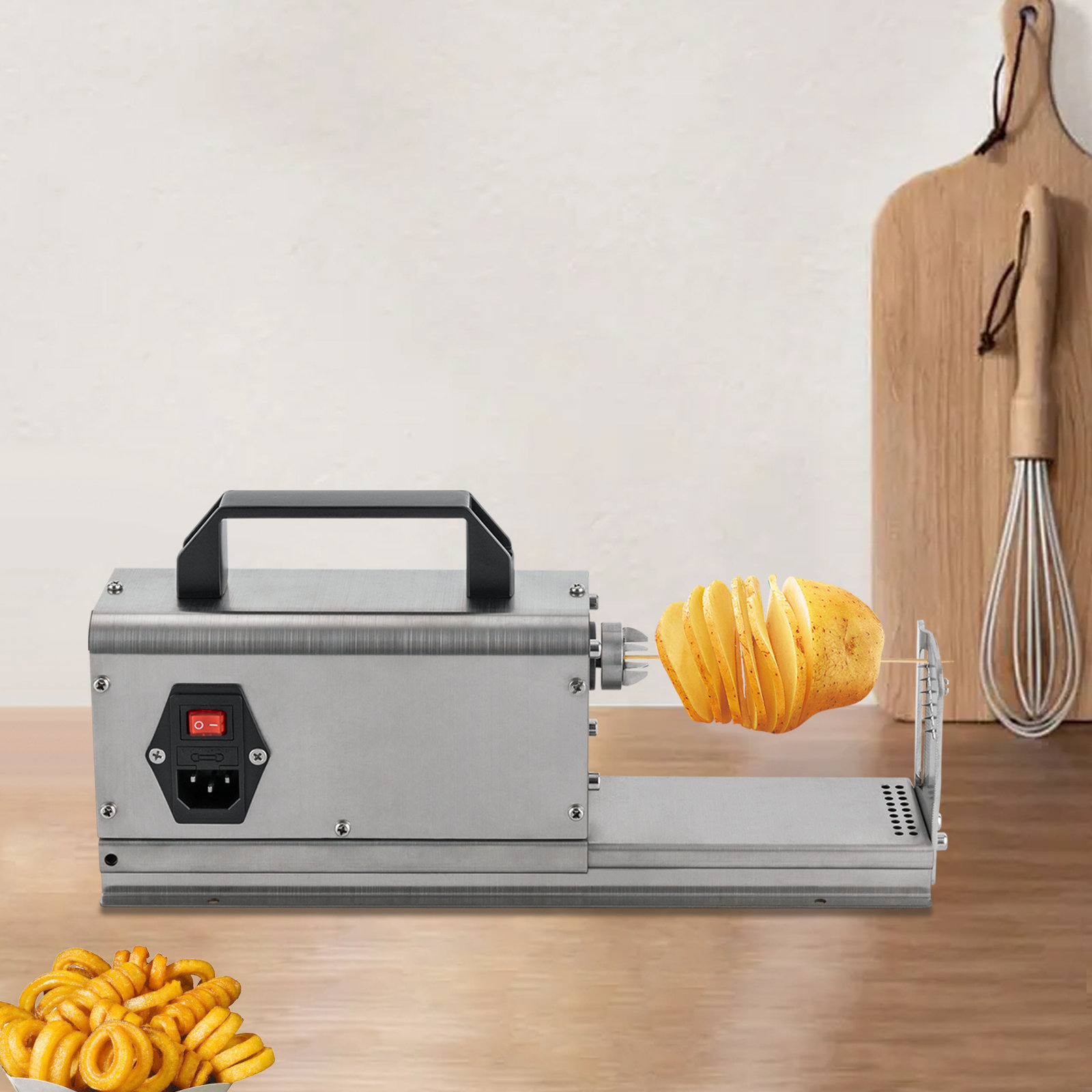 JOYDING Electric Potato Twister Tornado Potato Slicer Spiral Potato ...
