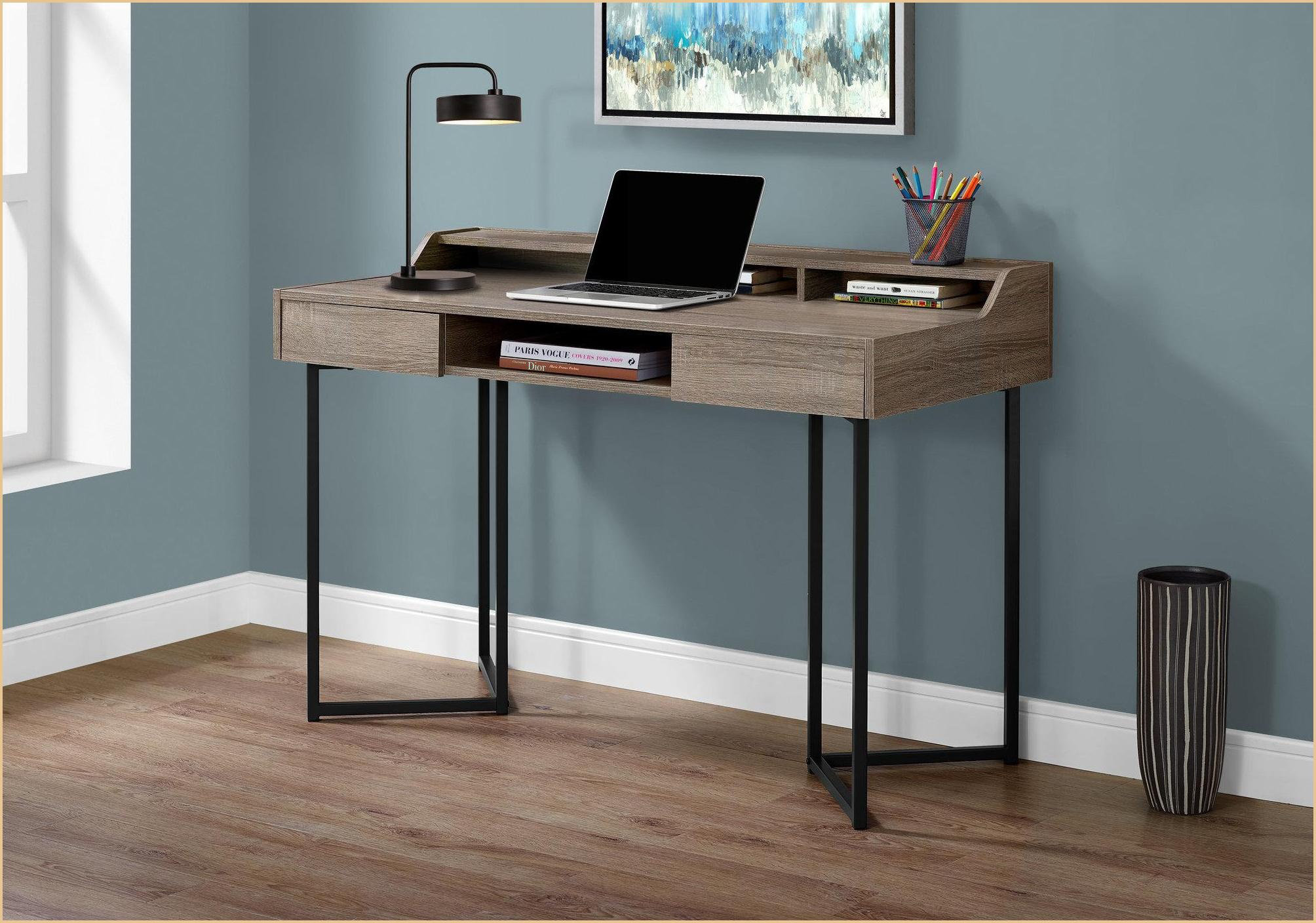 Latitude Run® Desks for Home Office, 48”L Modern Computer Desk with ...