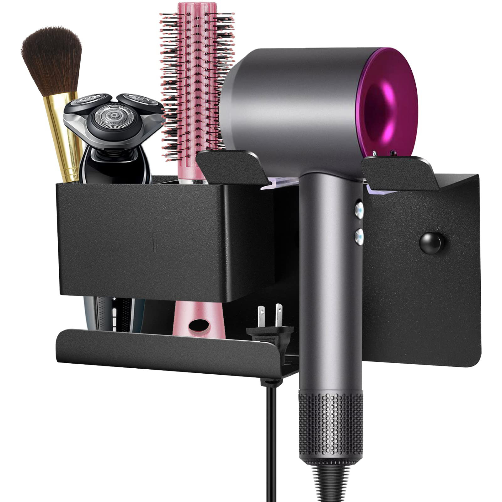 Rebrilliant Bathroom Wall Mount Hair Dryer Bracket, Aluminum Alloy ...