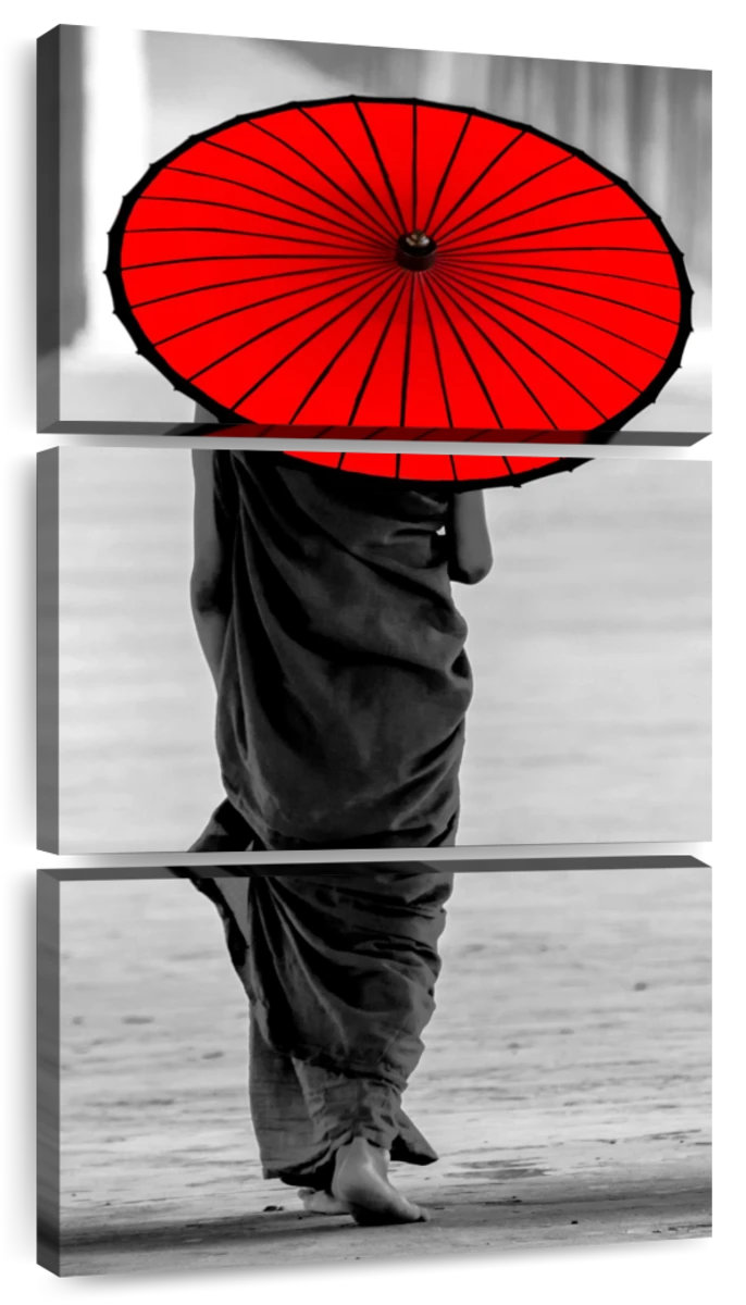 Winston Porter Myanmar Monk Holding Umbrella | Wayfair