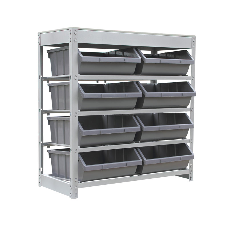 Rebrilliant Junko 33 W x 15 D x 36 H Garage Storage Bin Rack System ...