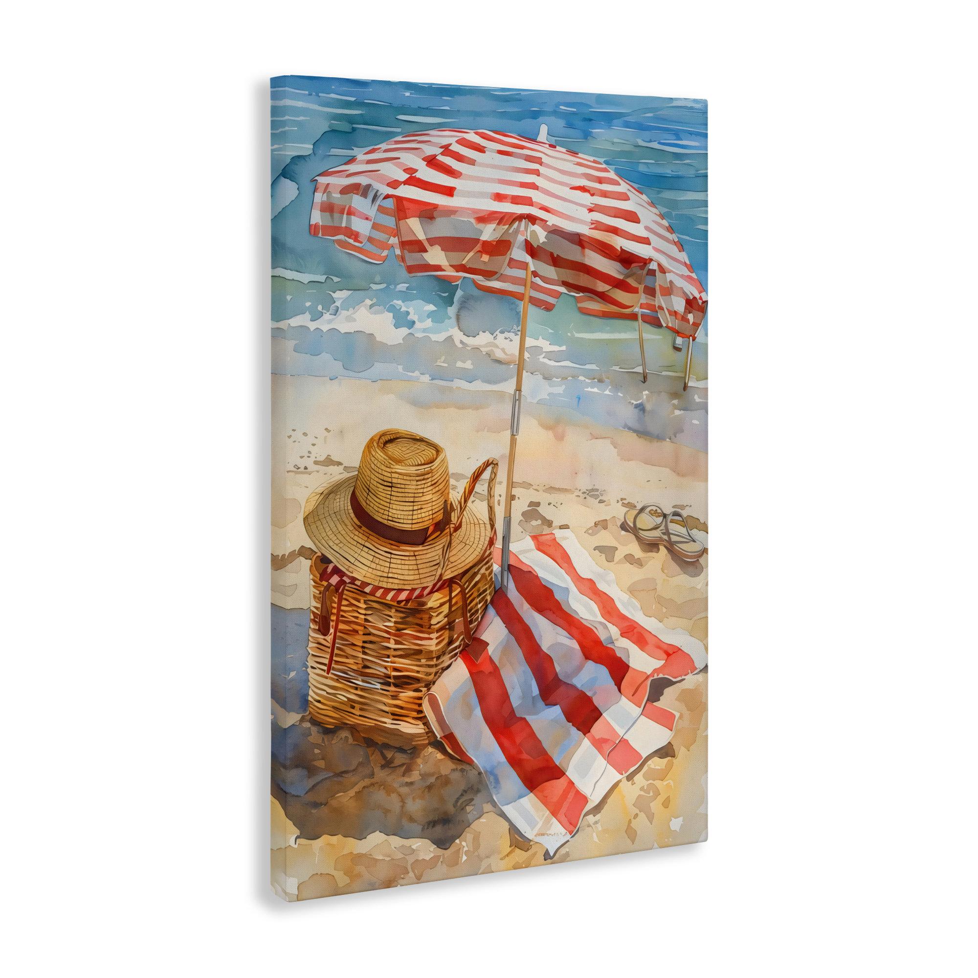 Rosecliff Heights Classic Beach Vibe Canvas, design by LSR Design ...