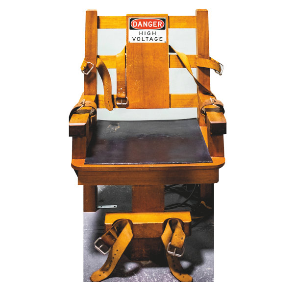 Wet Paint Printing Electric Chair Death Sentence Prison Life Size ...