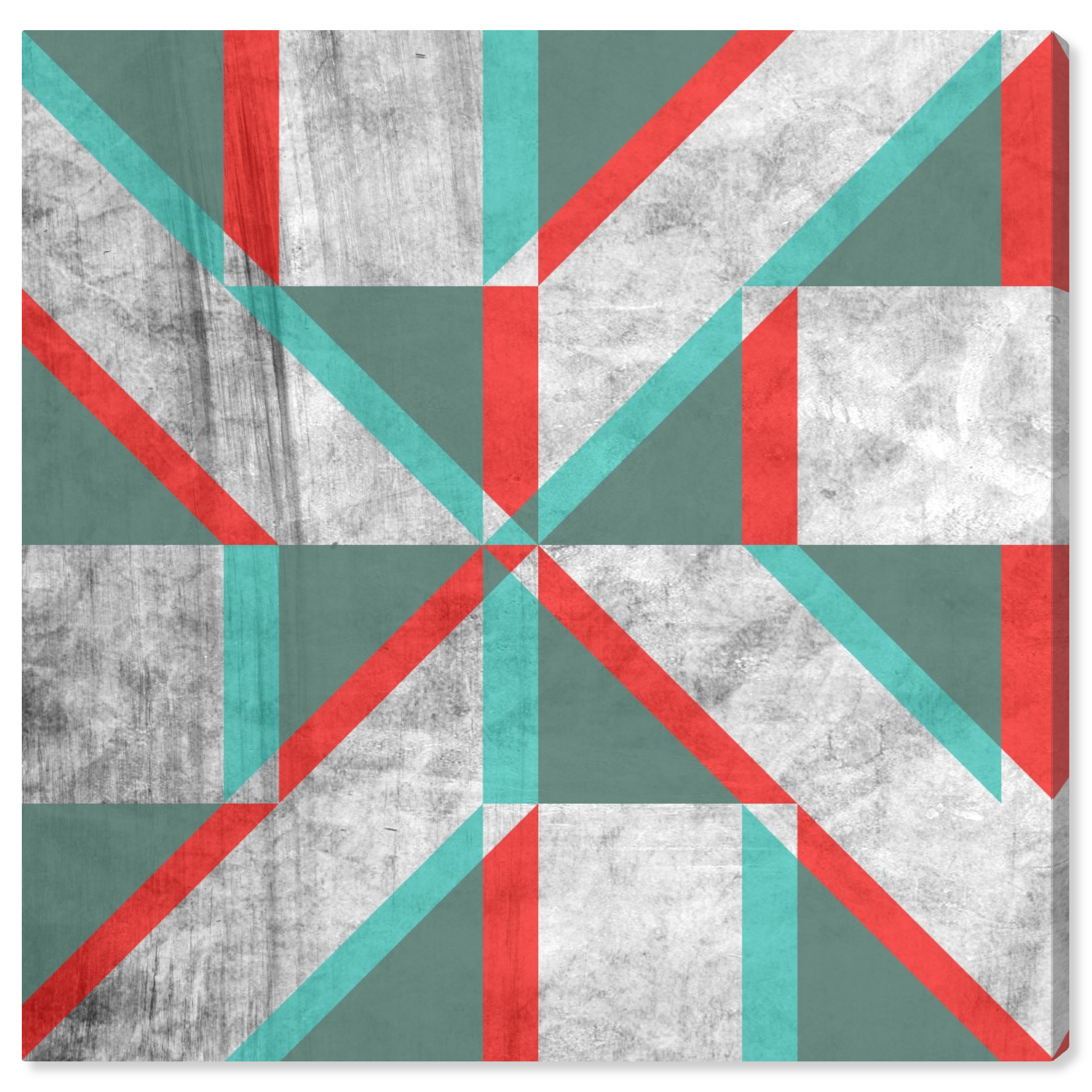 Oliver Gal Prints Burst Creative Falling Shape - Wrapped Graphic Art on ...