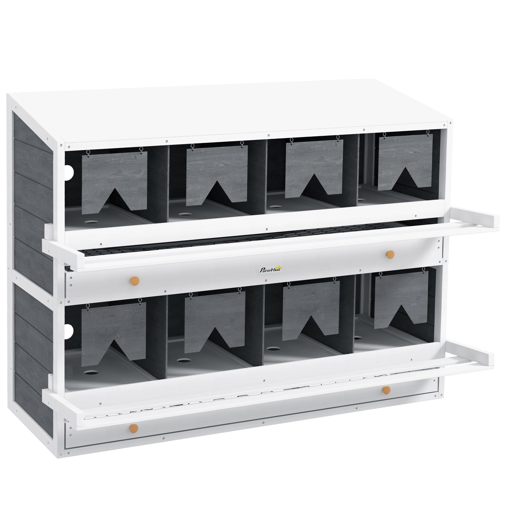 Tucker Murphy Pet™ Nesting Boxes For Chickens, 8 Compartments Wood Roll ...