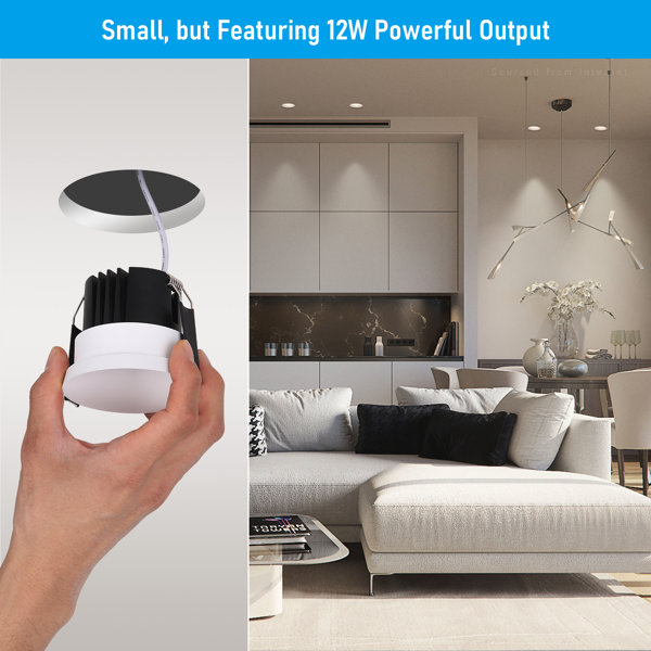 TORCHSTAR Led 5cct 3-inch Recessed Lights, Deep Anti-glare, Narrow ...