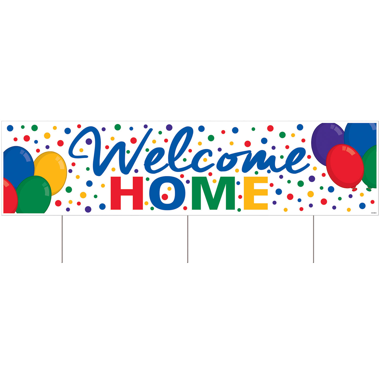 The Party Aisle™ Plastic Jumbo Welcome Home Yard Sign | Wayfair