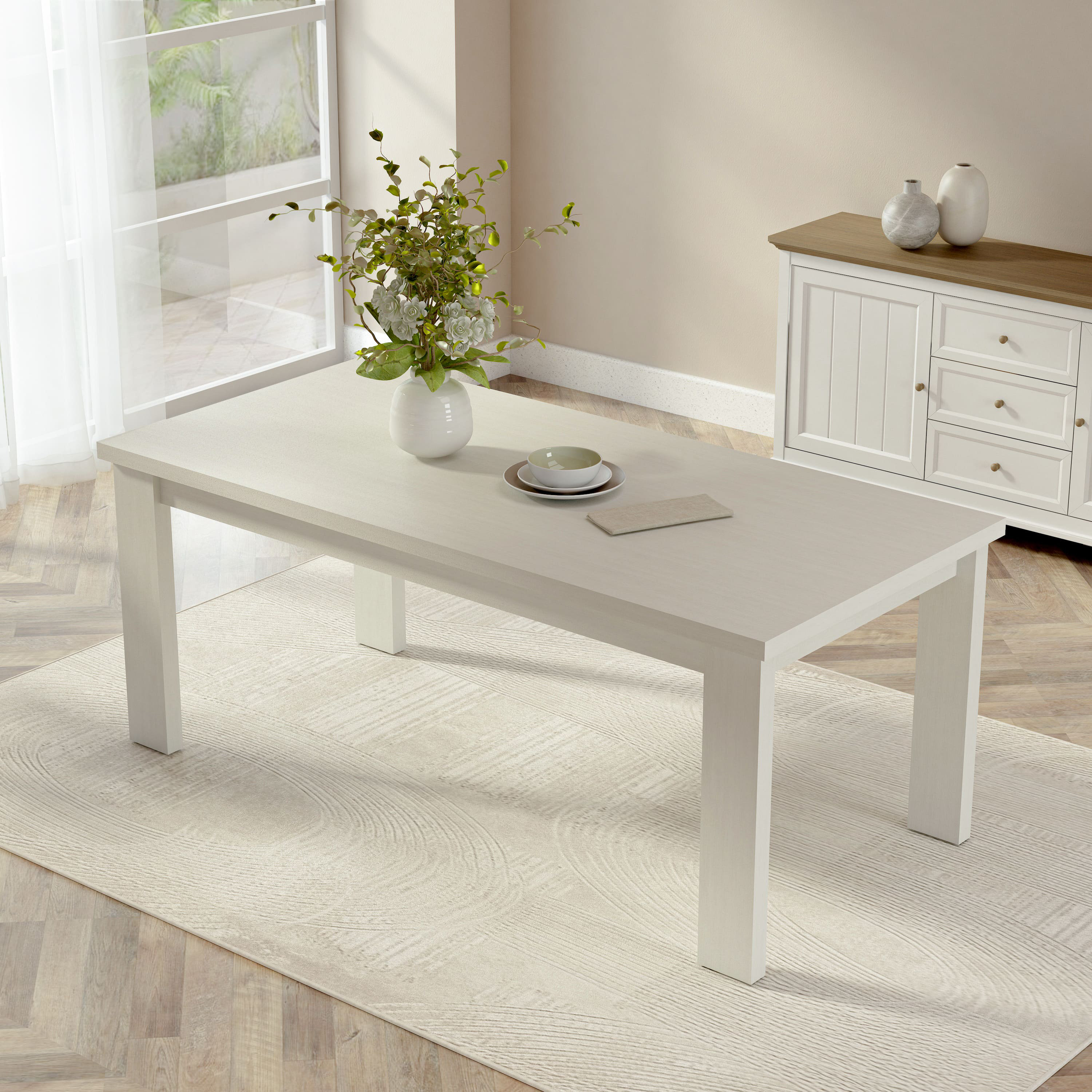 Latitude Run® Tullett 74.8" Dining Table | Wayfair
