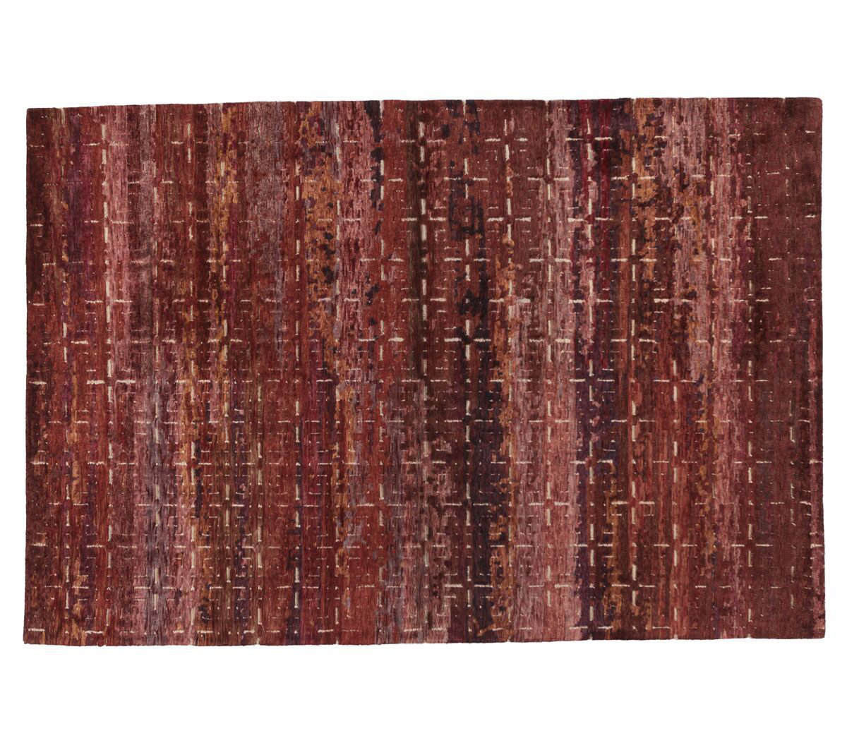 Tufenkian Maroon Hand-Knotted Wool Red/Yellow Area Rug | Wayfair