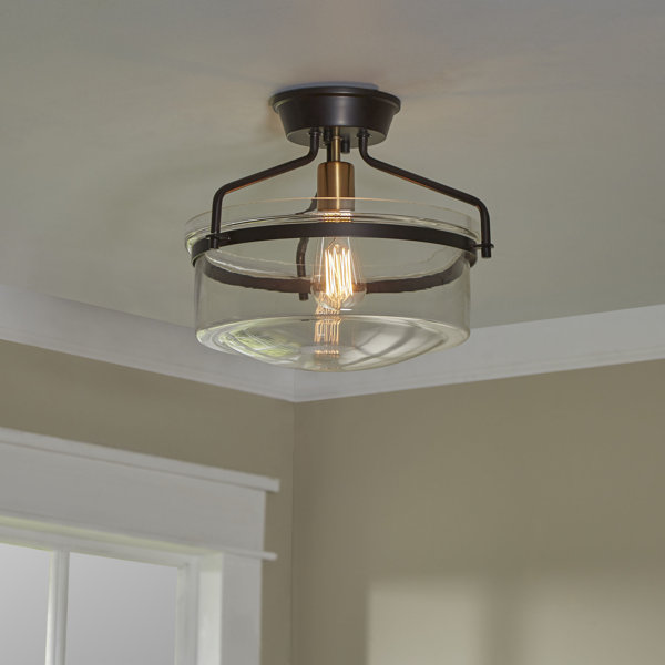 Andover Mills Pollak 1-Light 13.25" Semi Flush Mount & Reviews ...