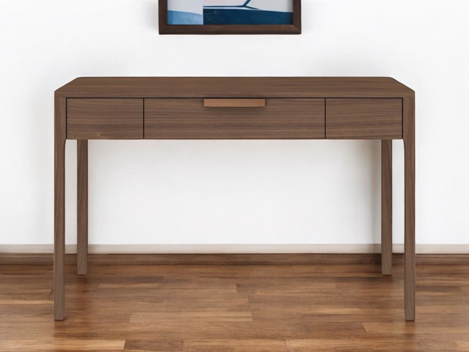 Ebern Designs Waconia 47" Brown Wood Computer Desk | Wayfair