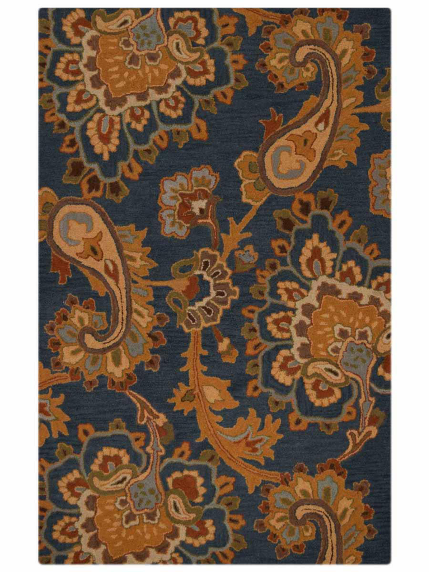 Alcott Hill Johnsie HAND TUFTED WOOL ECO-FRIENDLY AREA RUGS - Blue ...