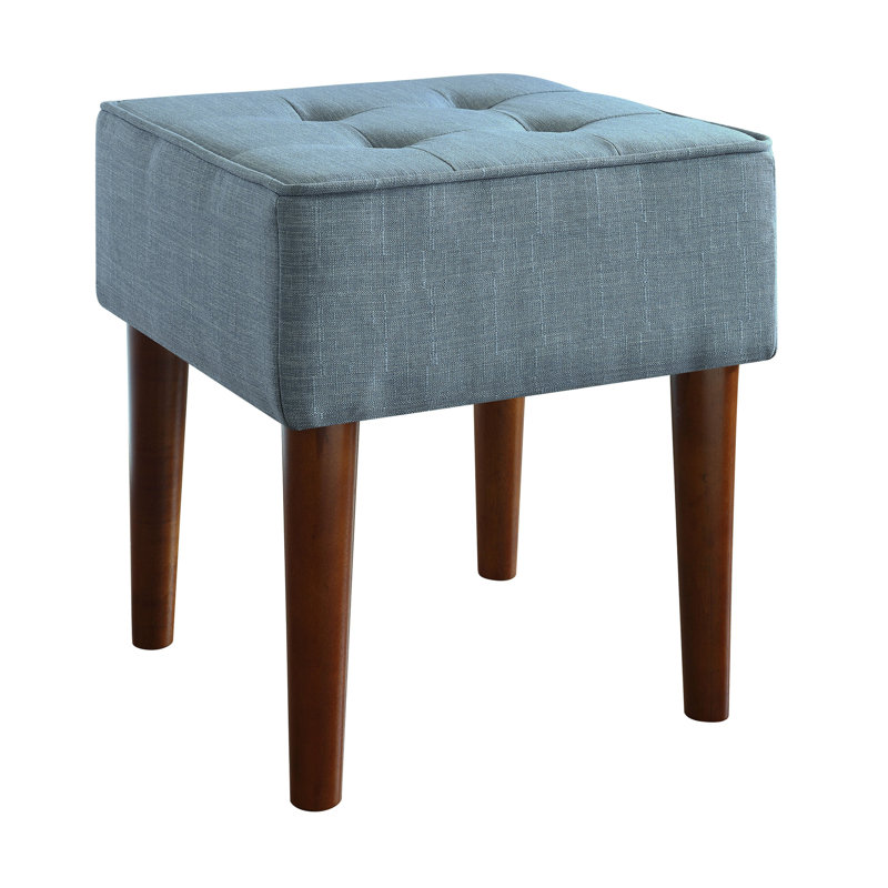 Elle Decor Aria Square Tufted Vanity Stool & Reviews | Wayfair