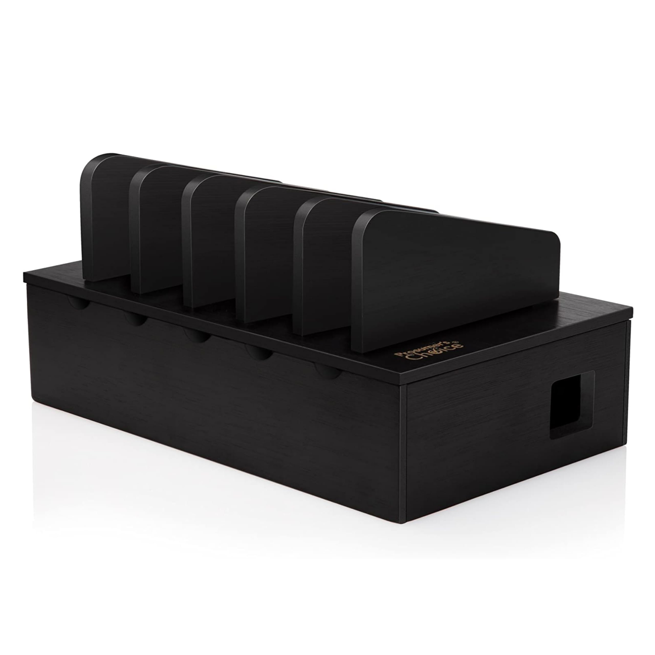 Latitude Run® Prosumer's Choice Bamboo Charging Station Organizer ...