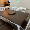 August Grove® Fleurance Solid Wood Dining Table & Reviews | Wayfair