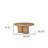 Orren Ellis 39" Natural Solid Wood Round Pedestal Coffee Table | Wayfair