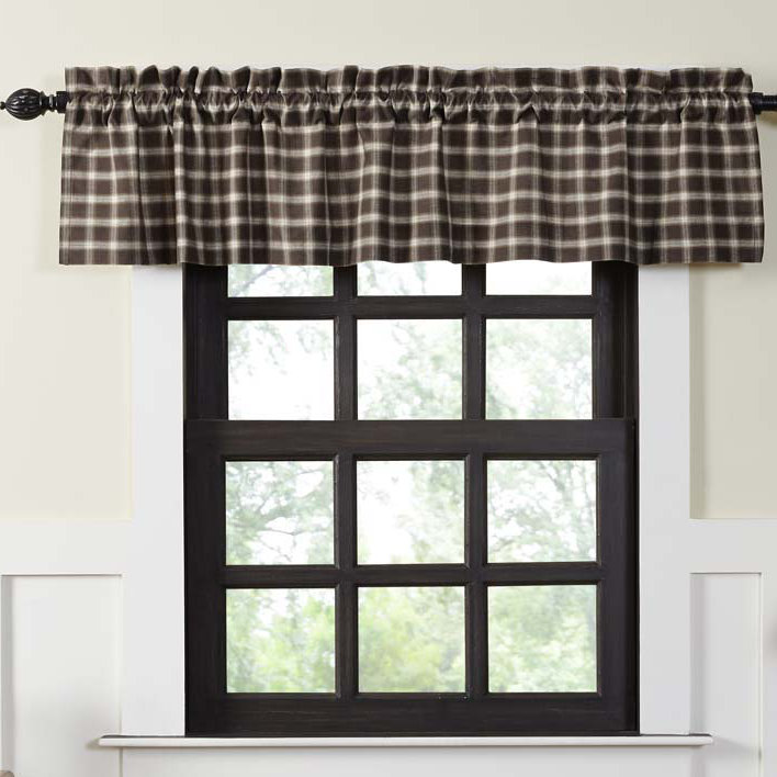 Loon Peak® Dissay Plaid Cotton Tailored Window Valance in & Reviews ...