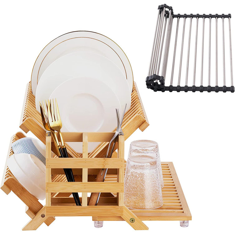 Crestone 3-Tier Bamboo Dish Rack - Wayfair Canada