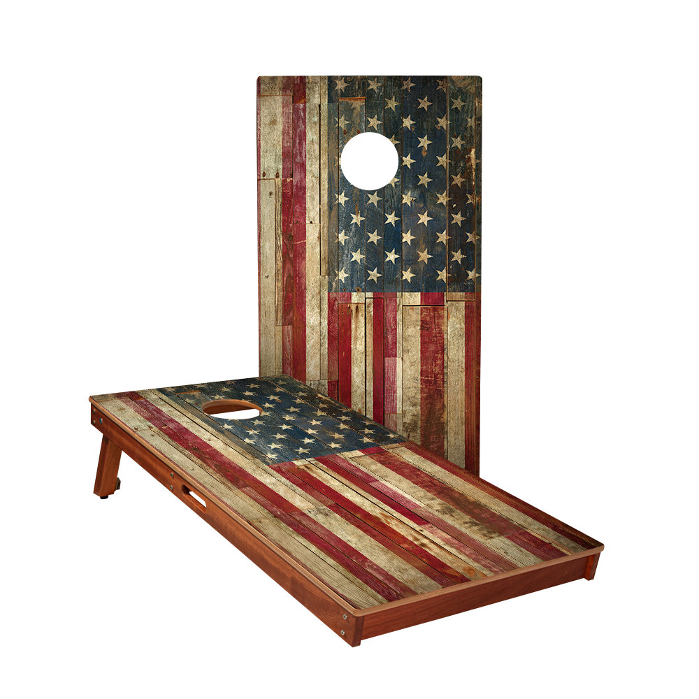 The American Cornhole Association Rustic United States Flag Sig Pro ...