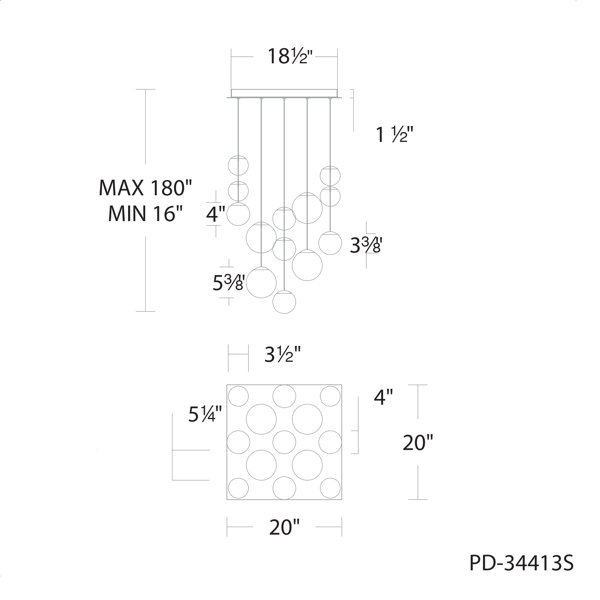 Modern Forms Pisces - Light LED Cluster Pendant | Wayfair
