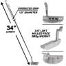 Gosports GS2 Tour Golf Putter 34 Right-Handed Mallet Putter With ...
