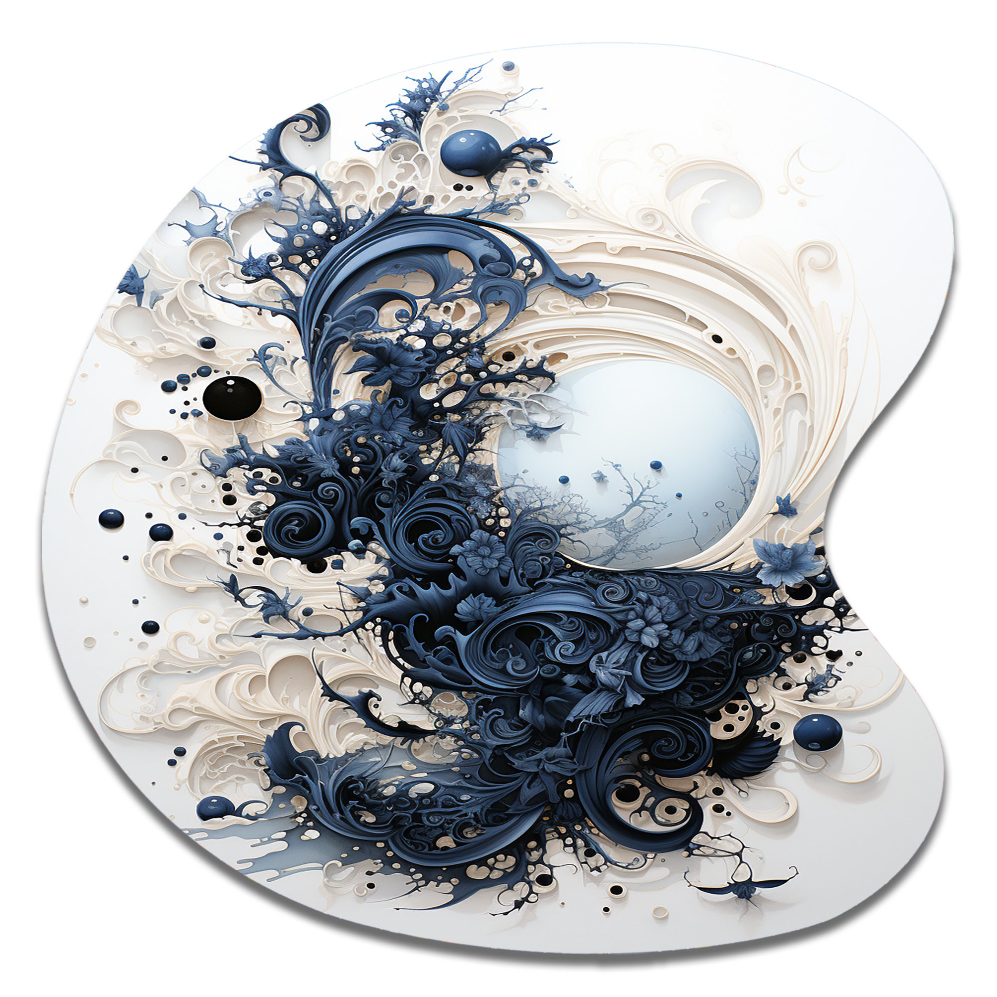 Ivy Bronx Huckstep - Islam Drop Shape Metal Wall Sculpture | Wayfair