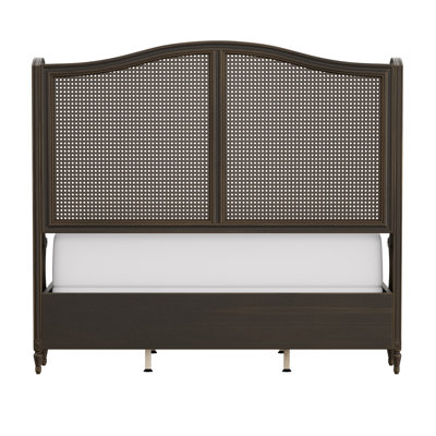 Birch Lane™ Gia Cane Wingback Bed & Reviews | Wayfair