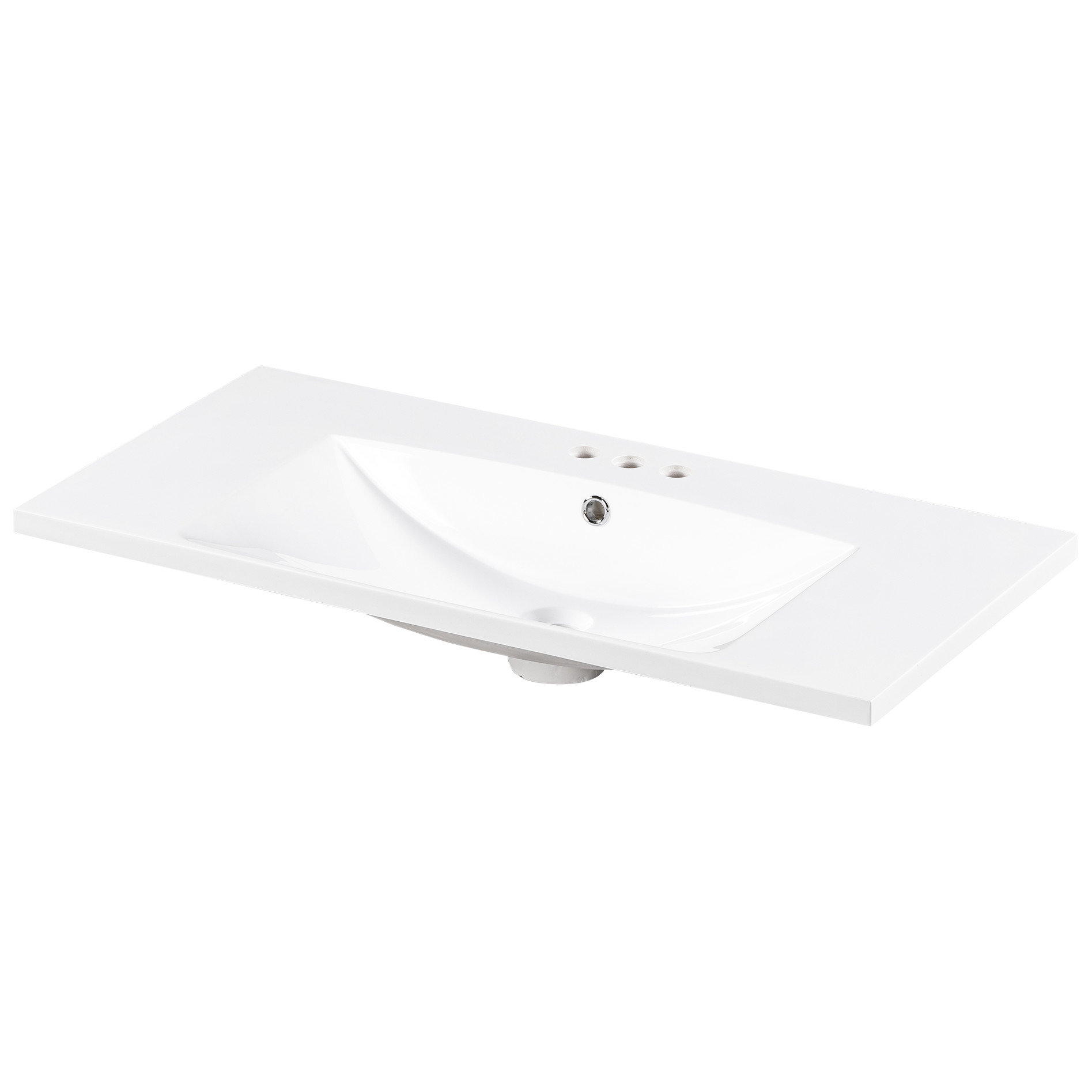 Ebern Designs 36" Single Bathroom Basin Sink Vanity Top. Resin ...