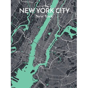 OurPoster.com New York City Map On Paper Print - Wayfair Canada