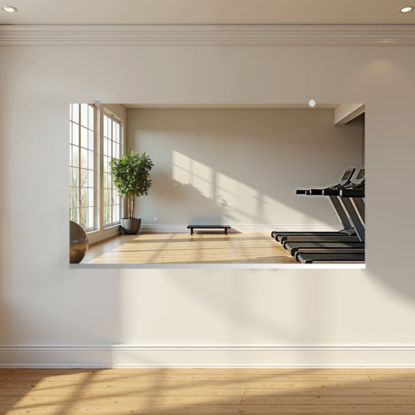 Wade Logan® Breger Full Length Wall Mirror Home Gym Mirror Dance Studio ...