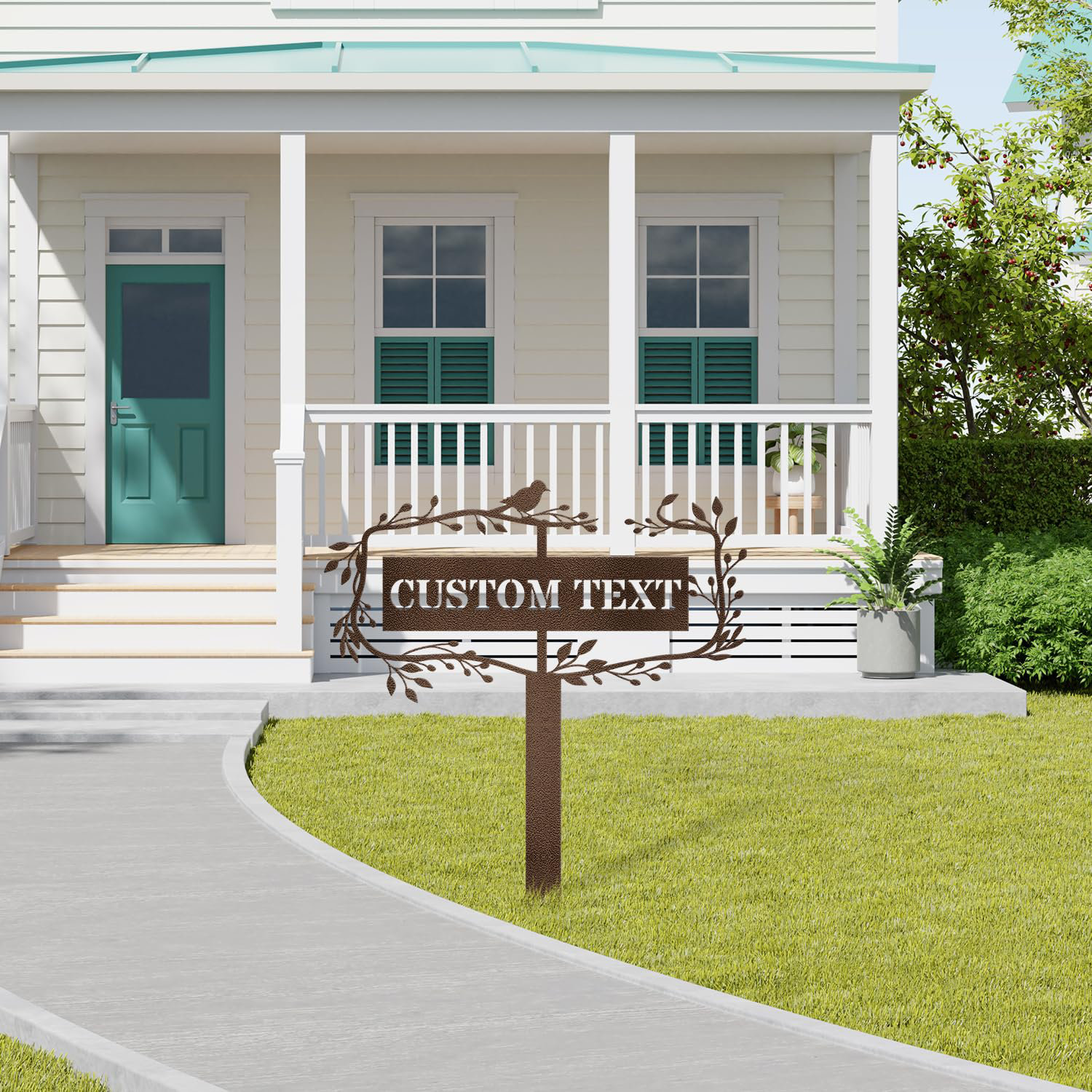 SIGNLEADER LILY15 Custom Metal Signs Metal Name Sign Metal Stake Art ...