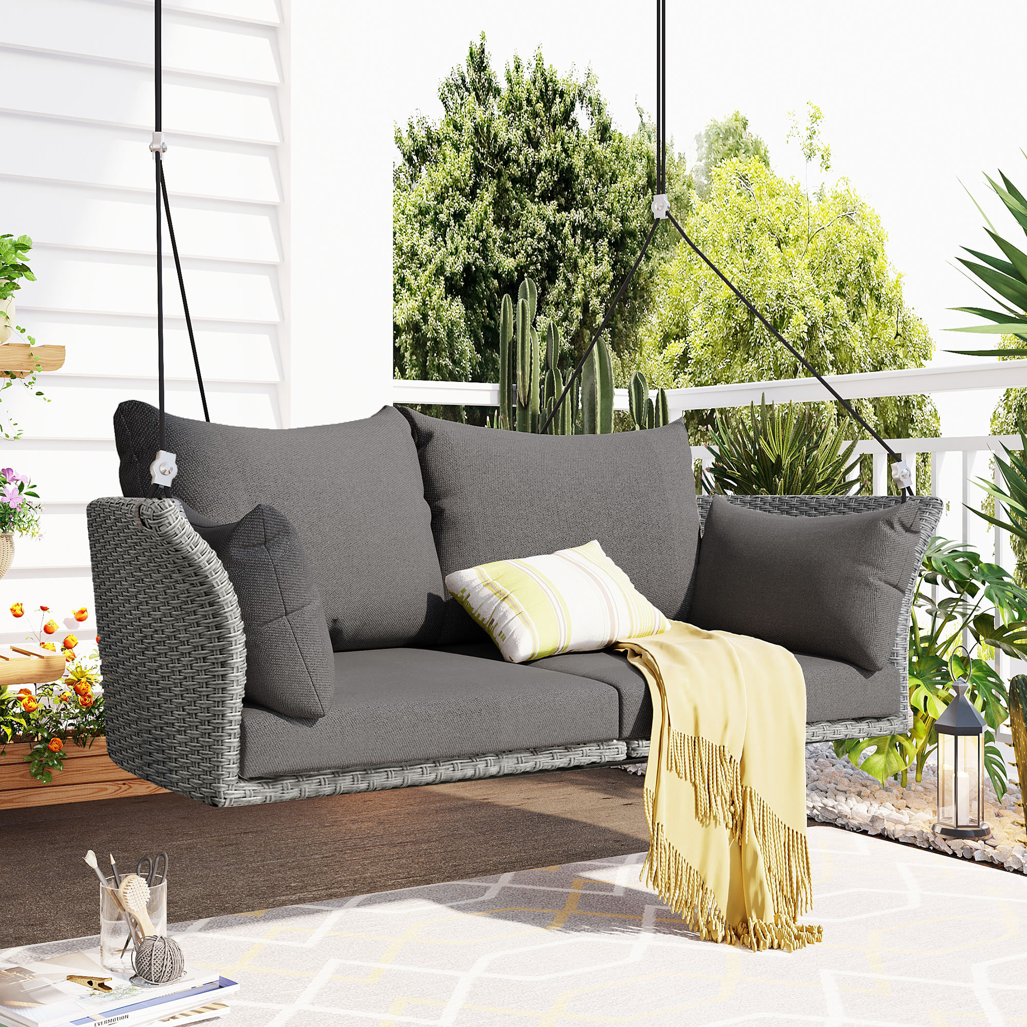 Red Barrel Studio Deshanda 2 Person Porch Swing | Wayfair