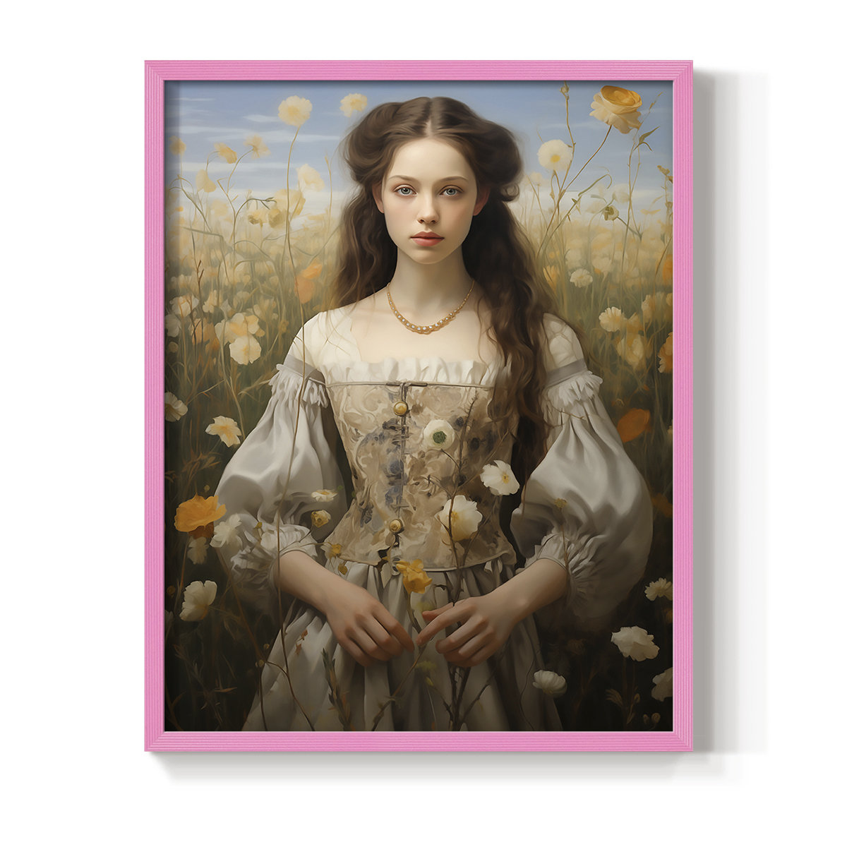 Charlton Home® WOMEN Series CDXCIX Framed Print - Solid Wood | Wayfair