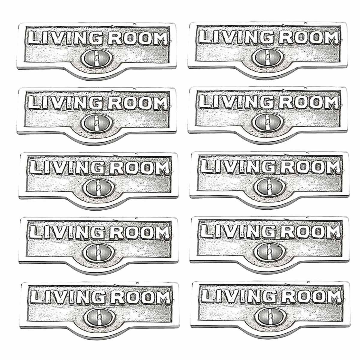 The Renovators Supply Inc. Switch Tags Living Room Name Sign 1-Gang ...