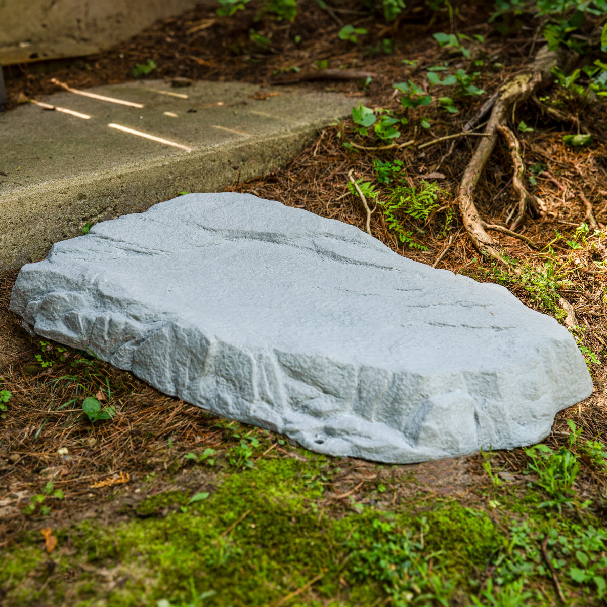 Arlmont & Co. Flat-Profile Artificial Garden Rock with Stakes & Reviews ...