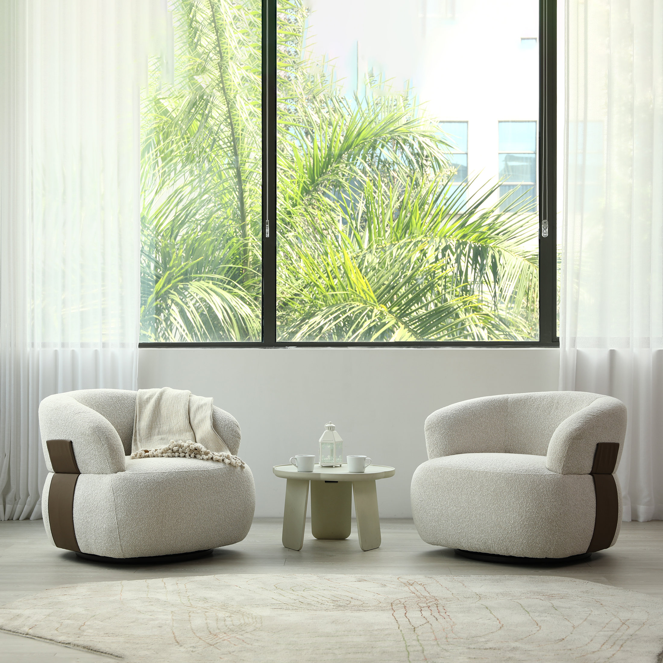 Brayden Studio® Eiryn 32'' Wide Chenille Swivel | Wayfair