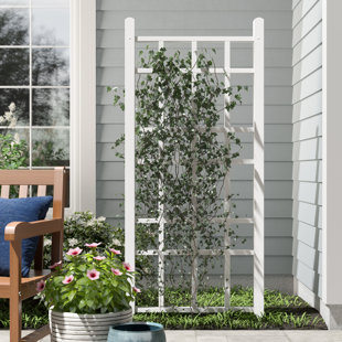 Vinyl White Trellises You'll Love | Wayfair