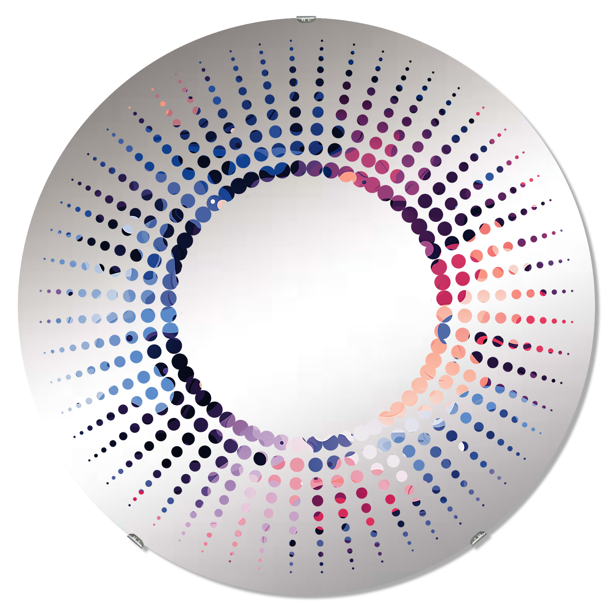 Design Art Celestial Camo Ripple - Starburst Decorative Mirror Circle ...