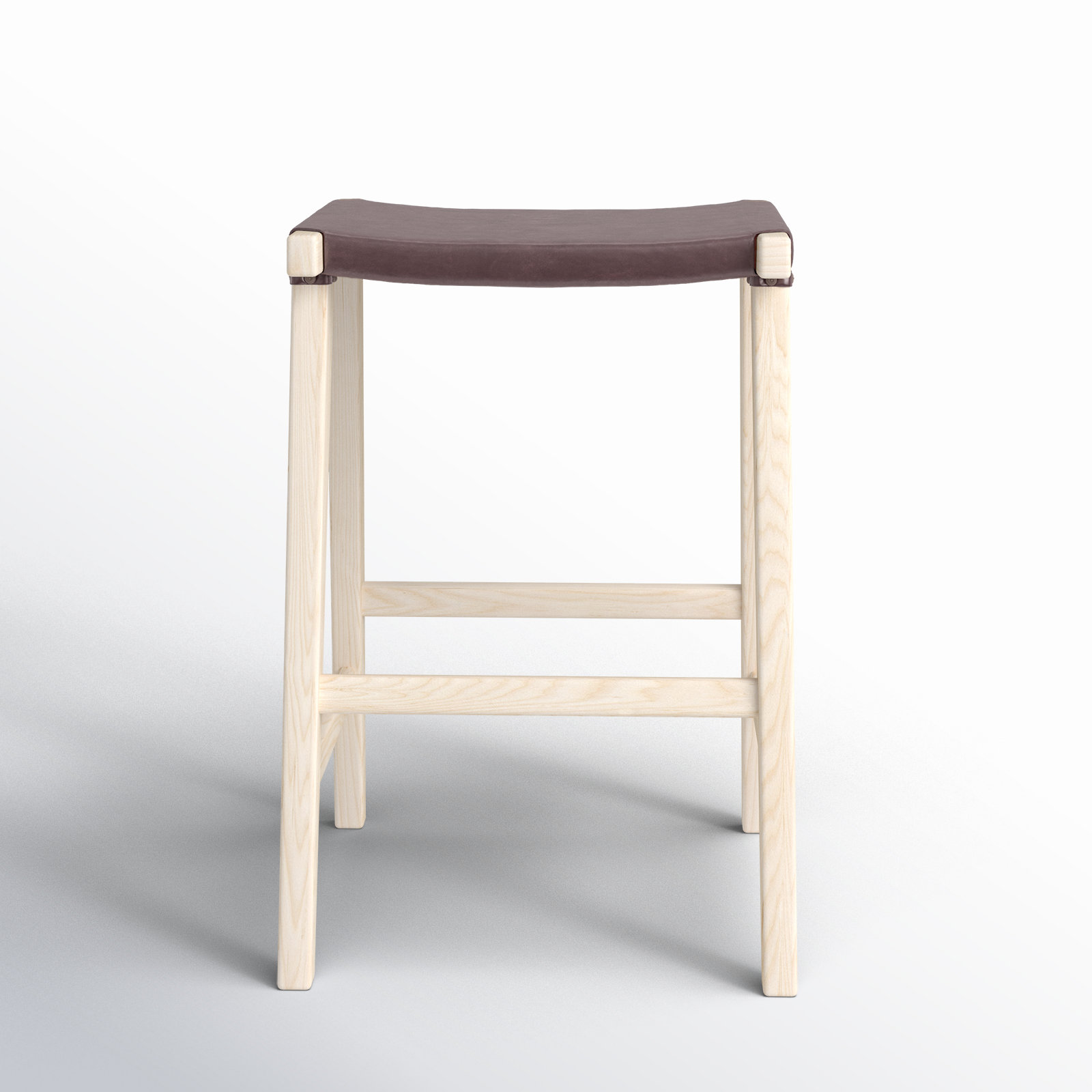 Joss & Main Kellan Genuine Leather Bar & Counter Stool & Reviews | Wayfair