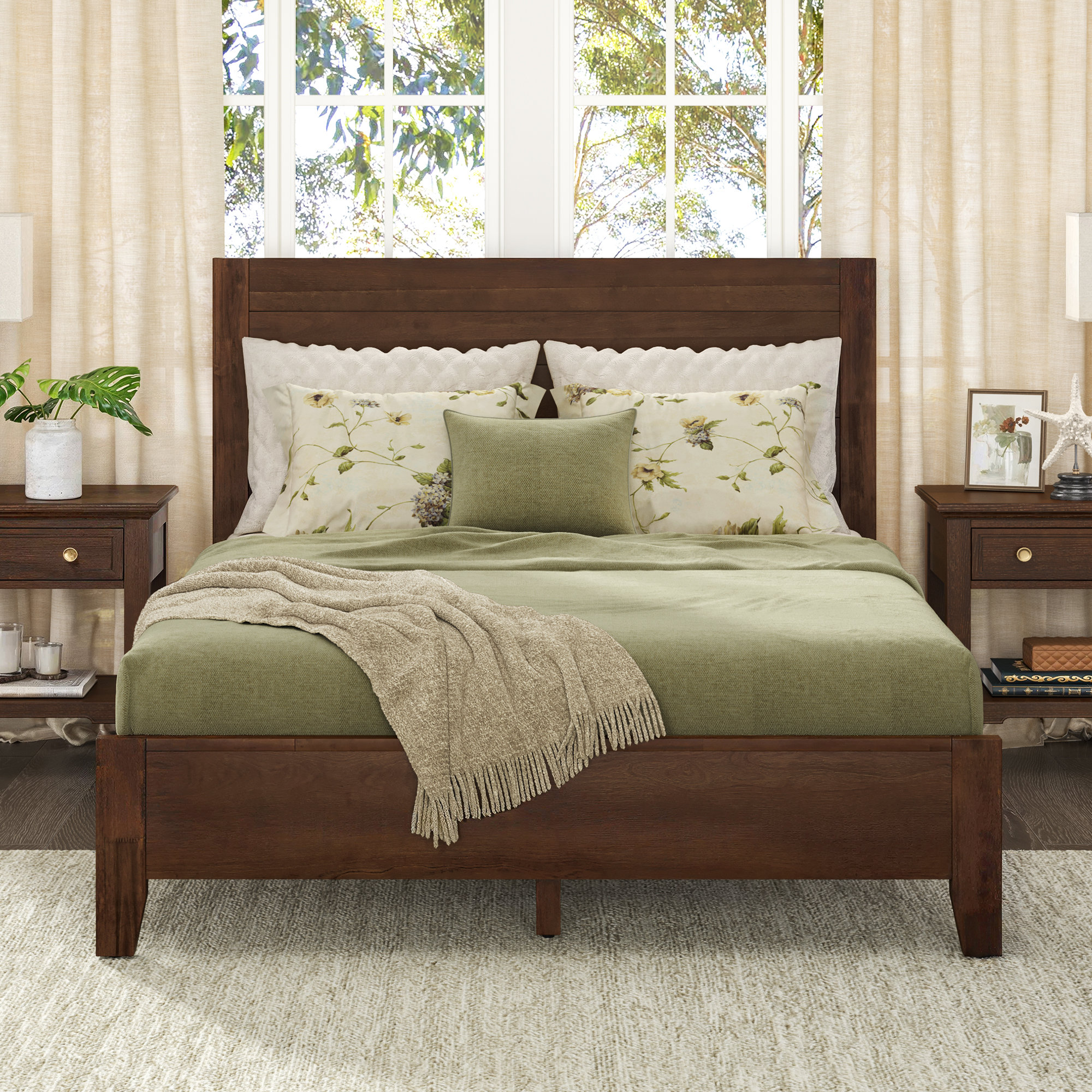 Millwood Pines Dajon Solid Wood Platform Bed & Reviews | Wayfair