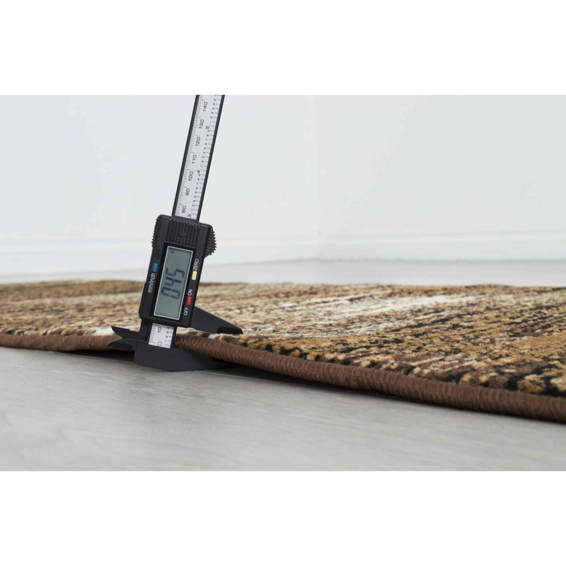 17 Stories Misouk Abstract Chocolate Area Rug & Reviews | Wayfair