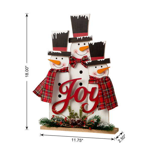 The Holiday Aisle® Snowman Family Christmas Table Decor & Reviews | Wayfair